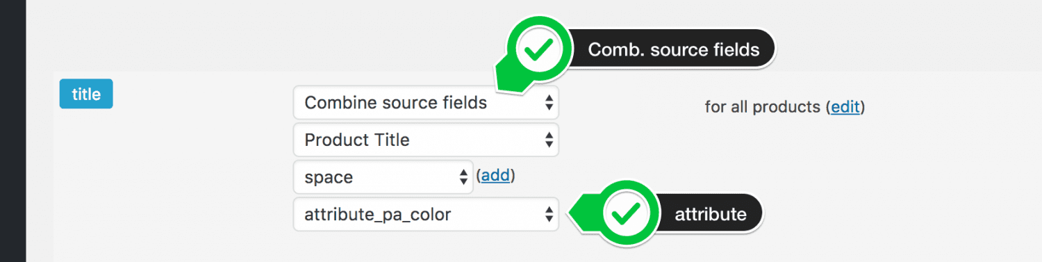 Including product variations - WPMarketingRobot